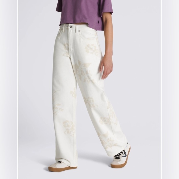 Vans | Jeans | New Vans Sirelle Printed Marshmallow Puddle Pants | Poshmark